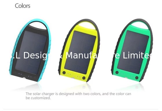 New type Customized color and logo real capacity 5000mah portable solar power banks for mobile phones and USB devices supplier