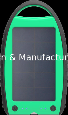 New type Customized color and logo real capacity 5000mah portable solar power banks for mobile phones and USB devices supplier