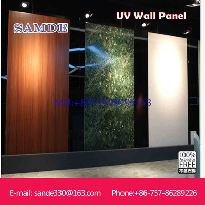 Fireproof oration decorative kitchen UV wall panel of Marble 2440*1220*6/8/9mm