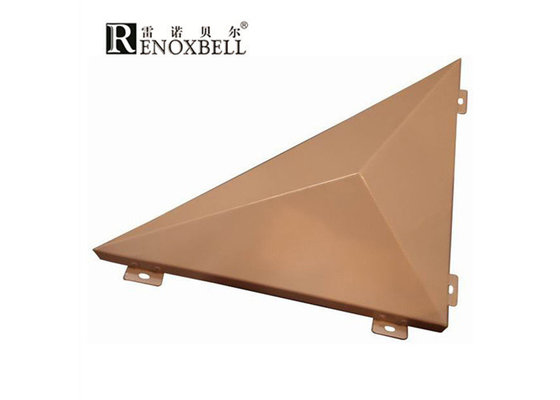 PVDF Coated 3D Stand-up Aluminum Cladding Panel with Silver Grey Color
