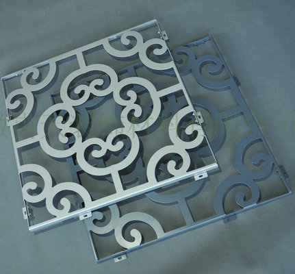 Stylish Engraved Outside Wall Cladding Panels 3mm / 4mm Aluminium Sheet With PVDF Coating