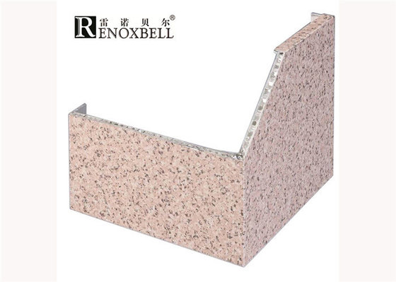Corrugated Marble Look Aluminum Honeycomb Core Panels Wall Cladding
