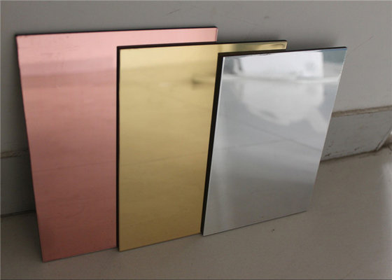 Stone Like / Mirror / High Gross PVDF Aluminum Composite Panel For Decoration