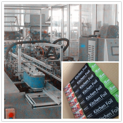 Automatic Box Carton Aluminium Foil Packaging Machine / production line SGS for Kitchen