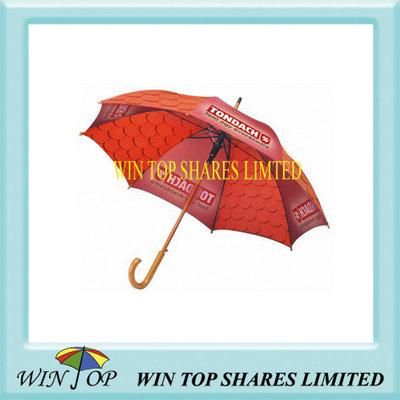 China Custom Made Auto Straight China Wooden Umbrella supplier