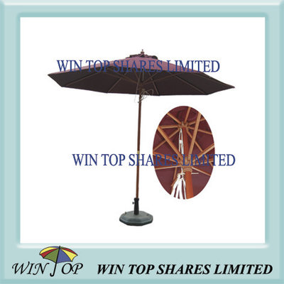 China 2.7m Wooden Pole Outdoor Patio Umbrella supplier