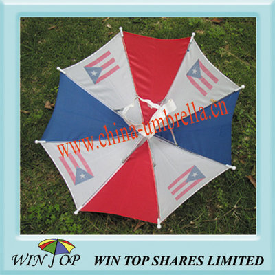 12" Hat Umbrella, Cap Umbrella, Head Umbrella(WTL008) supplier