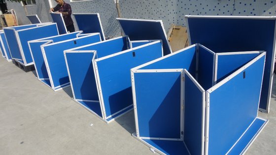Collapsible corflute corrugated plastic storage box