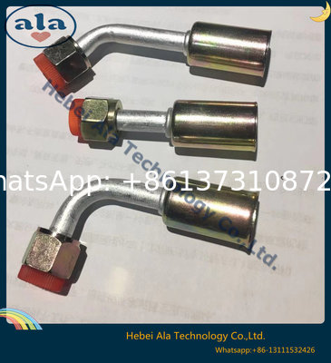 Aluminum auto air conditioning hose fitting, O-ring