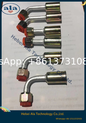 Aluminum auto air conditioning hose fitting, O-ring