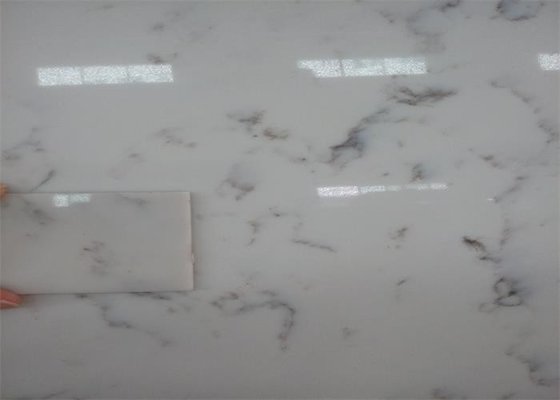OEM Marble Looking Custom Quartz Countertops Quartz Stone For Kitchen or Bathroom Vanity Top
