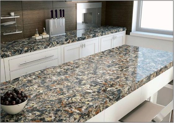 Canyon Quartz Kitchen Countertops For Office Reception Desk