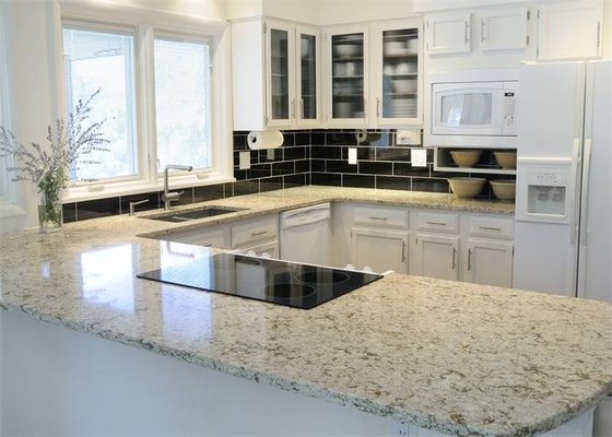 7 Mohs Concrete Kitchen Countertops Low Water Absorption 3200mmx1600mm