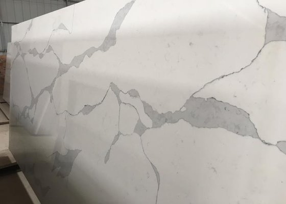 Table Tops Artificial Quartz Stone Marble Vein Calacatta 3000mm x 1400mm
