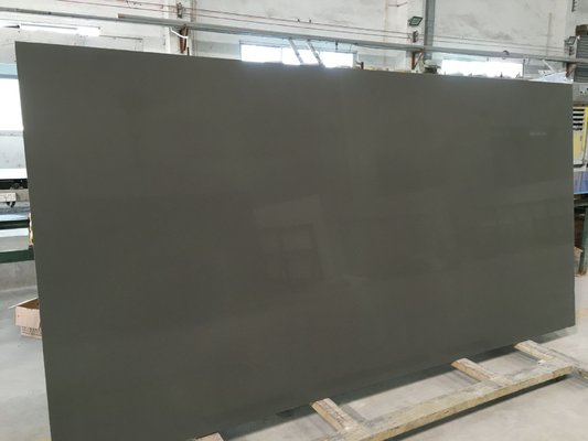 Grey Quartz Stone Slabs Used For Airport , Metro , Exhibition Center