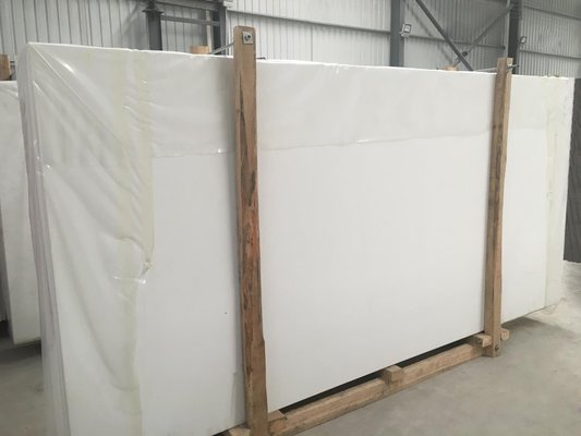 Jumbo Size Quartz Stone Slabs Laminated Edge Kitchen Countertops / US Market Prefered
