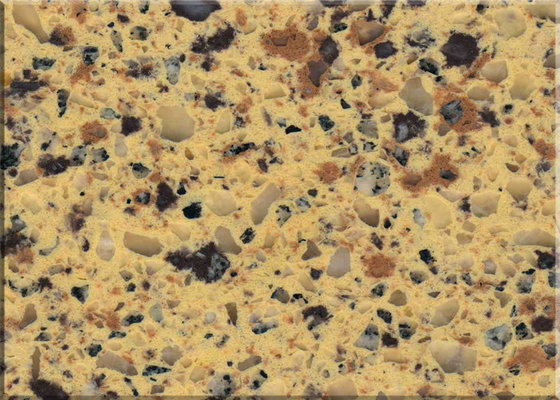 Granite Pattern Engineered Quartz Stone Islands , Bathroom Vanities Engineering Stone