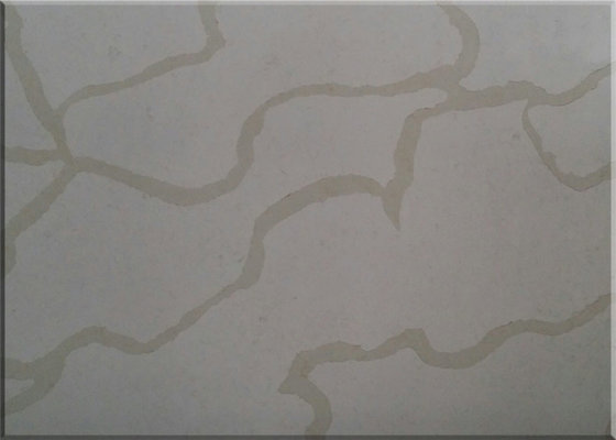 Water Proof Customized Calacatta White Quartz Stone Surface For Worktop Tiles