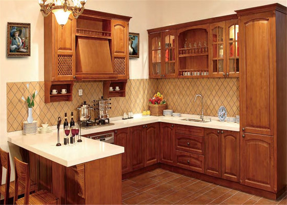 Pure Beige Kitchen Worktop Materials Prefab Quartz Stone Countertops Water Resistant