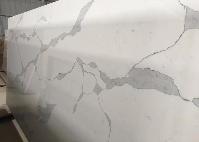 Table Tops Artificial Quartz Stone Marble Vein Calacatta 3000mm x 1400mm