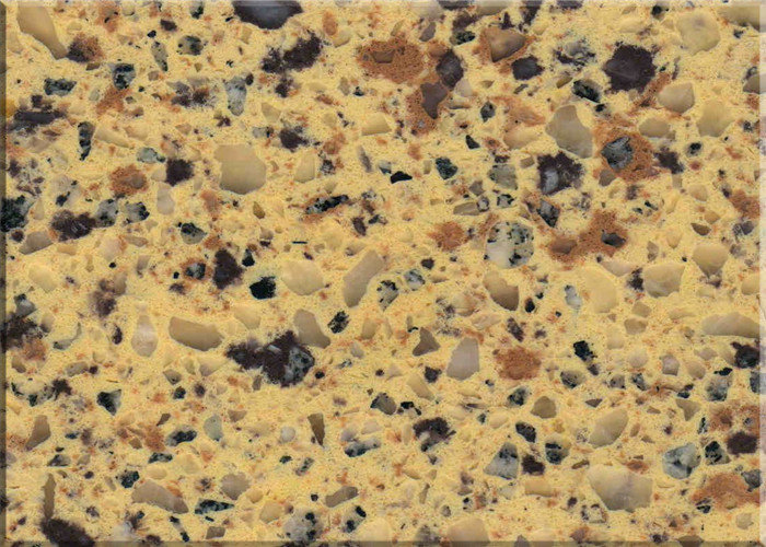 Granite Pattern Engineered Quartz Stone Islands , Bathroom Vanities Engineering Stone