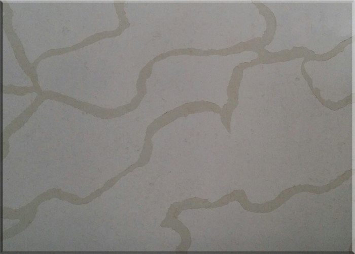 Water Proof Customized Calacatta White Quartz Stone Surface For Worktop Tiles