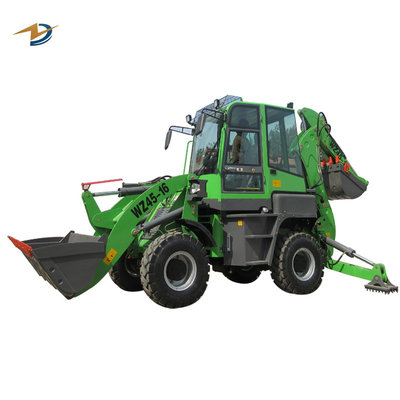 4 wheel drive tractor backhoe loader with hydraulic breaker hammer auger ripper attachment option