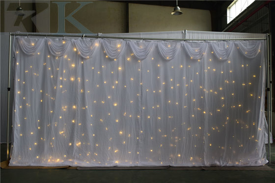 High brightness led led star drop curtain  white star cloth velvet curtain