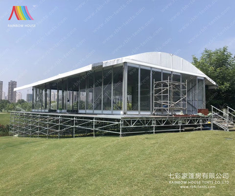 China 10m Width Dome shape Tent House With  Yransparent Glass supplier