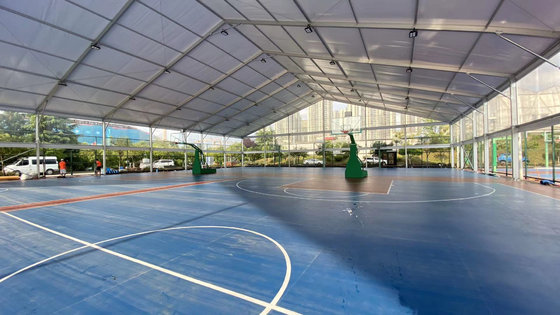 Outdoor camping shelter with PVC roof and 3 windows within your budget supplier