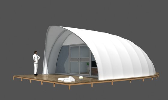 Large Tent House for 3-4 People Large Capacity and 4 Windows supplier