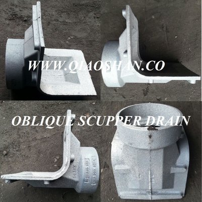 Z187 Oblique Scupper Drain Cast Iron Body for Roof Drainage