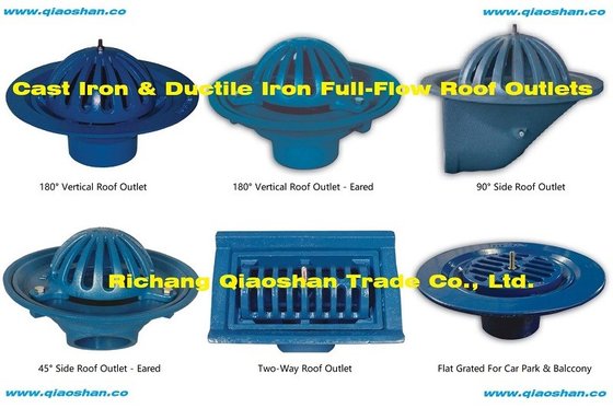 Ductile Iron full-flow flat grates for car park and balcony
