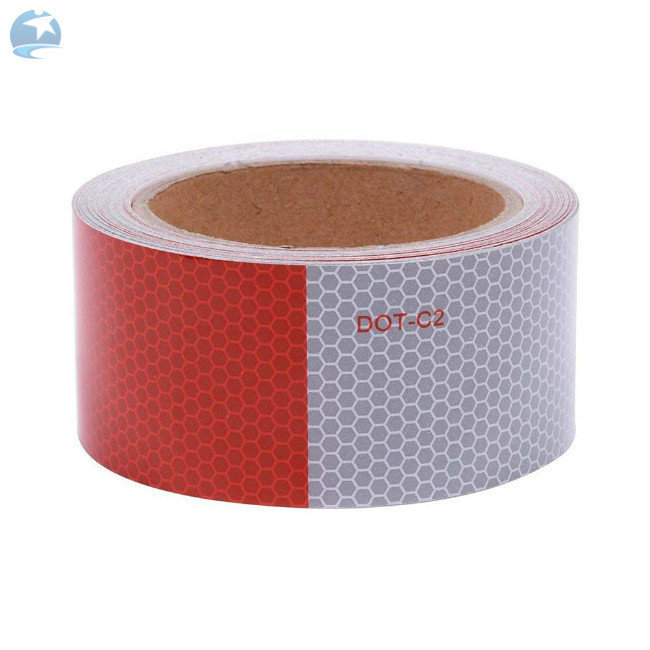 2&quot; x30' DOT-C2 Reflective Conspicuity Tape 6&quot;Red/6&quot; White with Single Package