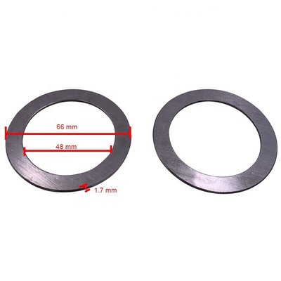 Aluminiumhalb hermetische Kompressorkolben-Abkühlungsteile für bltzer Druckscheibe 66.0x48.0x1.6