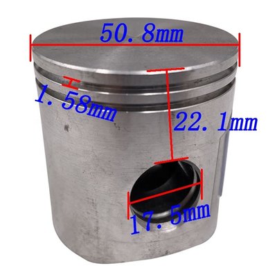 Halb hermetischer Fördermaschinen-Kompressor-Ersatzteil-Aluminiumkolben und Pleuelstange