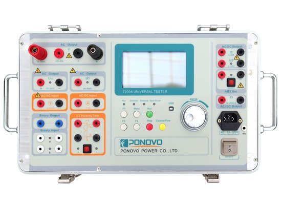 Ponovo T200A Secondary Injection Test Set Universal Single Phase Relay Testing Kit