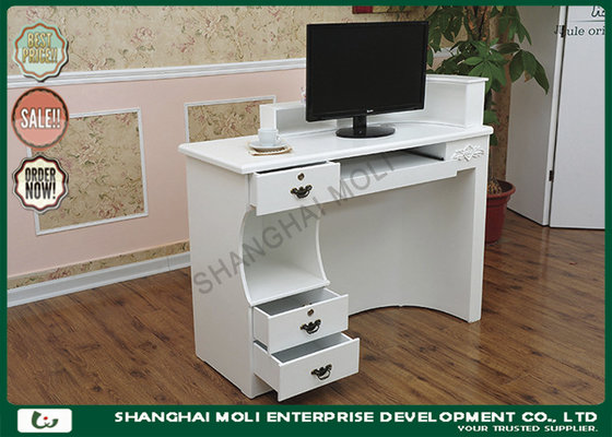 cheap Commercial Store Front Counter Furniture mdf reception desk white