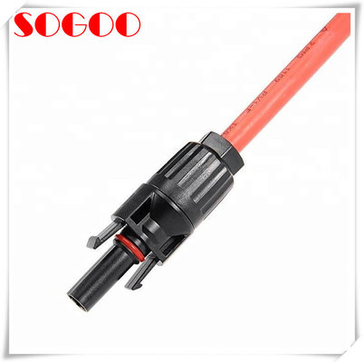 Black MC4 Extension Cable , Solar Cable Assembly With MC4 Connector