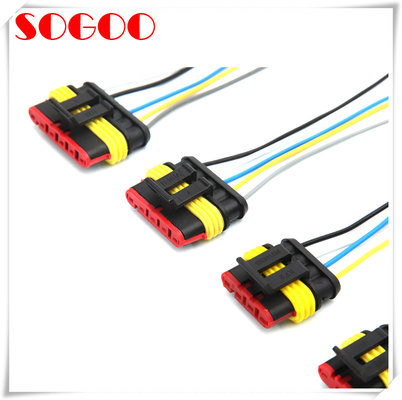 Waterproof Auto Wiring Harness , Customized Length Terminal Wiring Harness