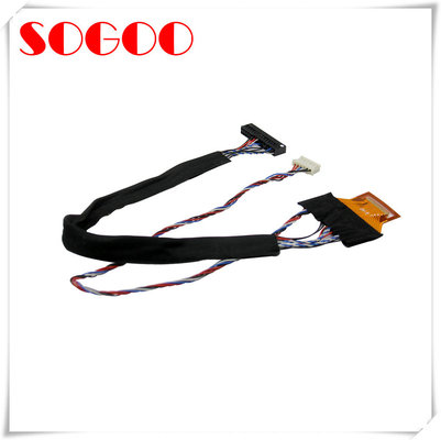 Custom Cable Assemblies 2.0mm Lvds Connector Hirose DF11 Cable Assembly