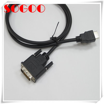DB DVI To HDMI Adapter Cable，Custom HDMI Cable Assembly RoHS Compliant