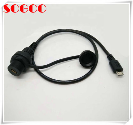 Custom Waterproof Cable Assembly Micro Usb 5pin Male To Micro 5pin Female