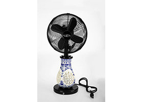 Plastic Vintage Decorative Oscillating Table Fans 240V Retro Electric Indoor supplier