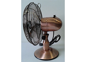 Vintage Oscillating Retro Desk Fan Electric 3 Speed Staineless Steel CE supplier