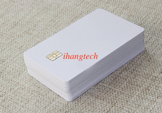 China pvc blank white Atmel 24c02 chip contact ic card supplier