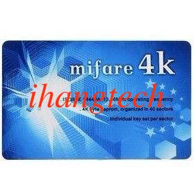CR80 13.56Mhz ISO14443A smart card  Classic 1K/4K RFID card supplier