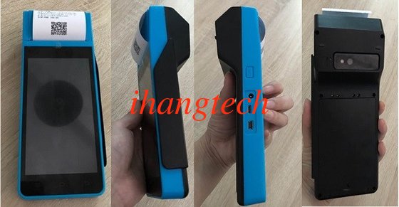 Blue mobile android pos terminal with 5.1 version support magnetic card/RFID cards/2D scanner supplier