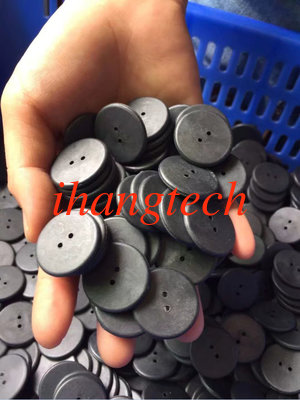 washable UHF Button Laundry tags  waterproof/high - temperature endurable with diameter 25.5mm，thickness2.7mm supplier