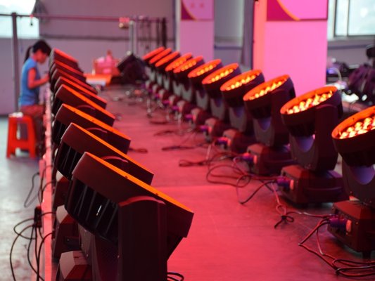 17 channel LED Moving Head Light RGBW DMX Stage Lighting Effects Low Consumption